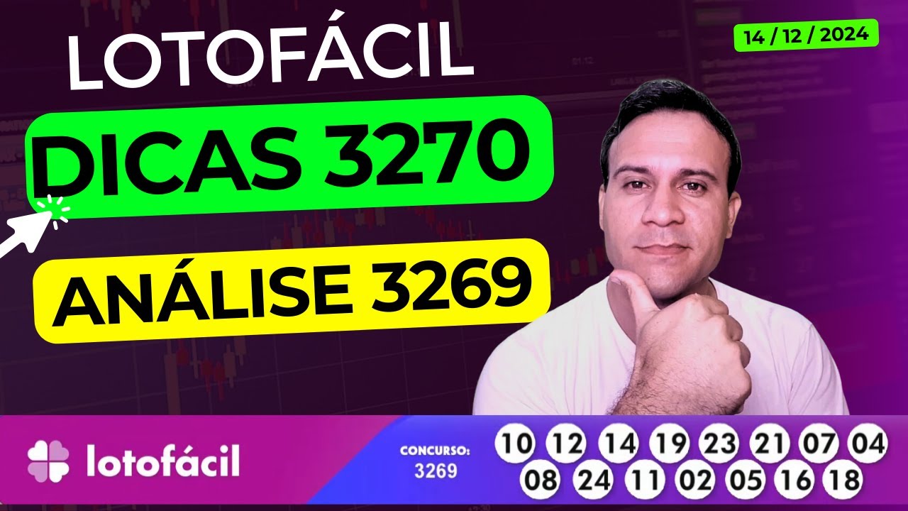 Dicas Lotofácil 3270 Final 0 - Análise Completa 3269 - YouTube