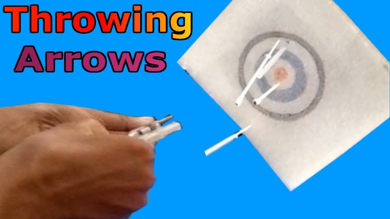 How to make a simple mini pen bow & arrows - YouTube