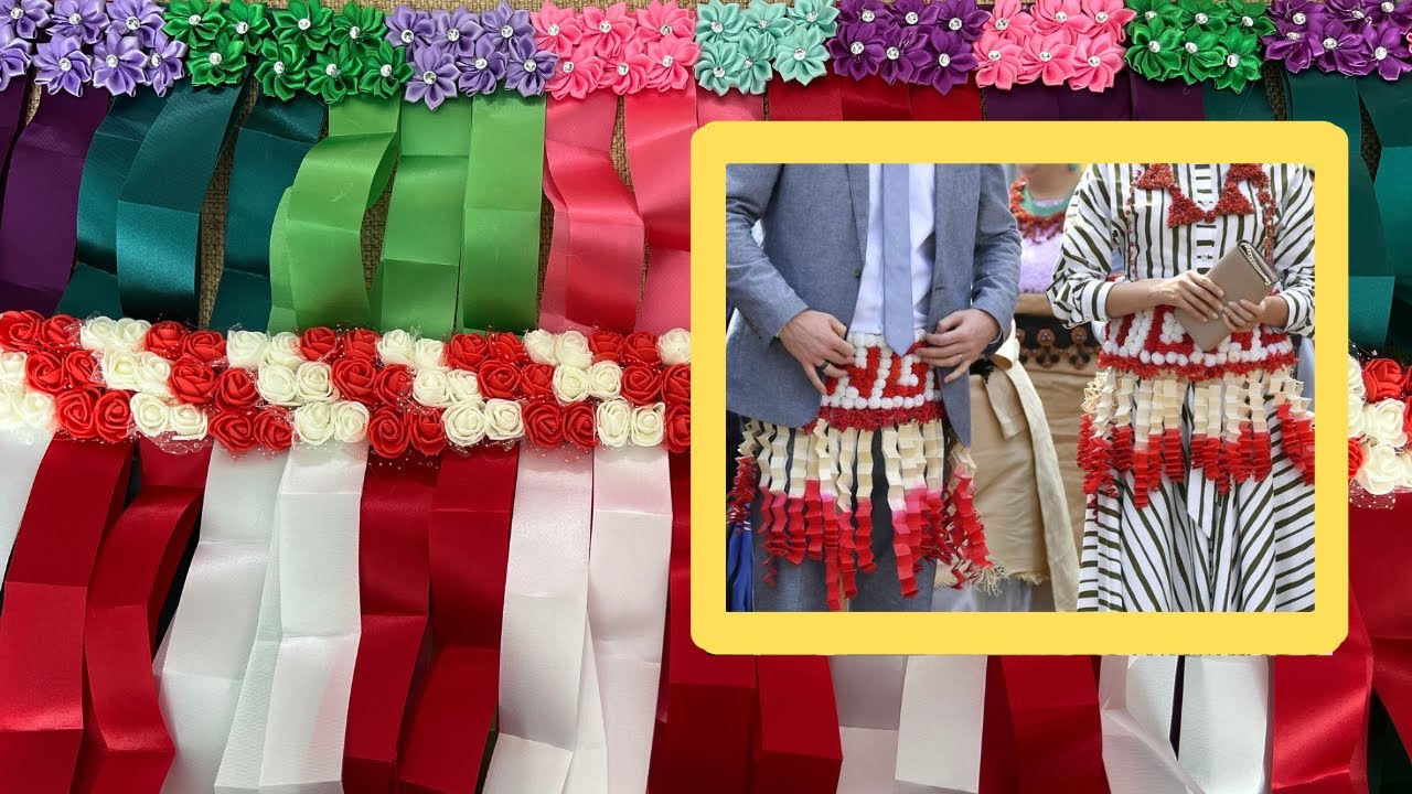 How to Make a Tongan Ribbon Fakaha'apai! - YouTube