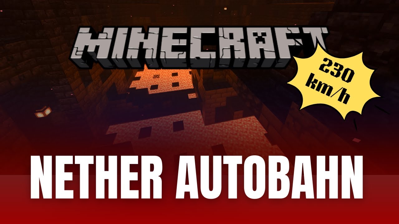 Minecraft Nether Autobahn: Fast Travel! - YouTube