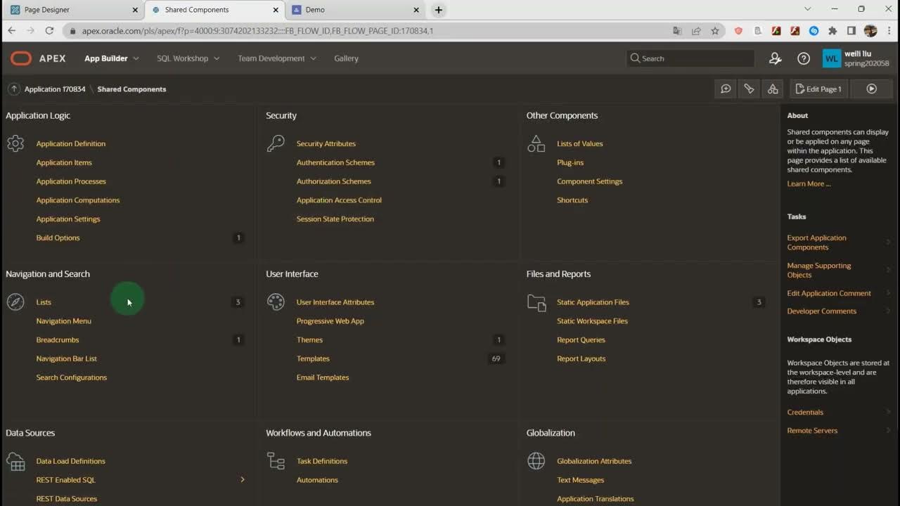 Tabs in Oracle APEX - YouTube