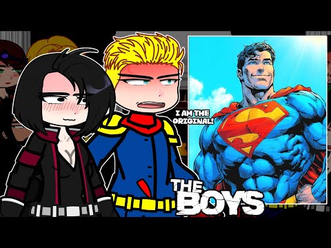 🇺🇸/🇧🇷/🇪🇸 The boys react to Superman | Reaction gacha