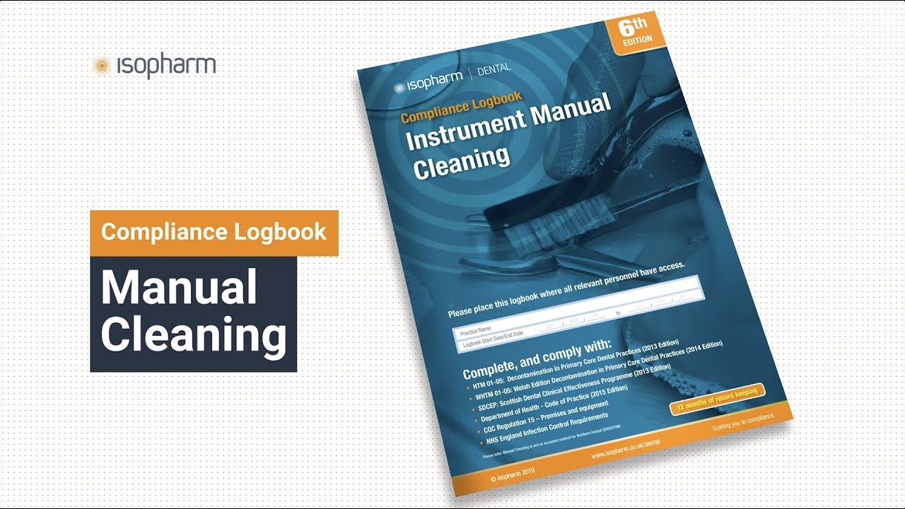 Isopharm Manual Cleaning Compliance Logbook - YouTube