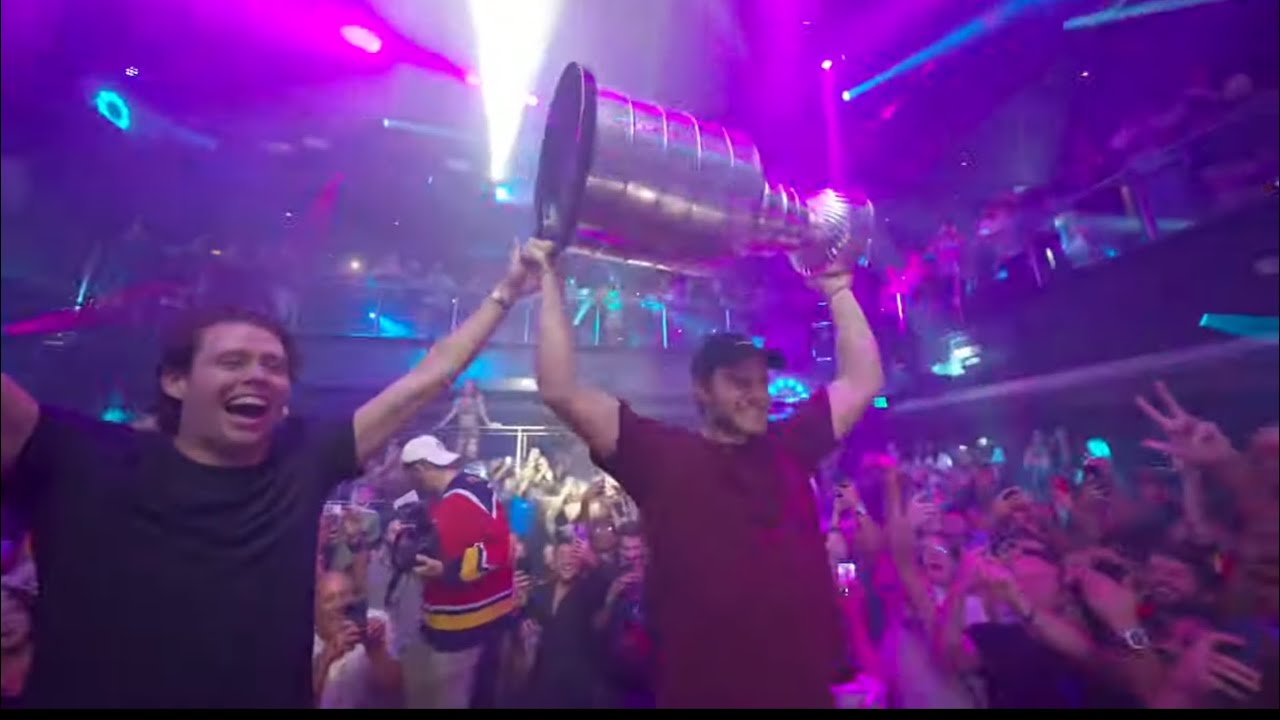 Florida Panthers Hit the Club, Party with the Stanley Cup in Miami ...