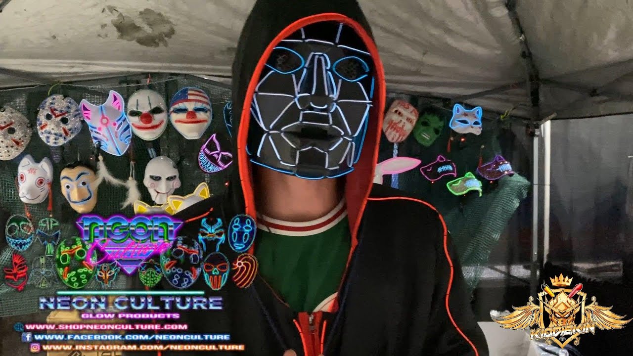 LOS ANGELES COMICON 2021 NEON CULTURE Led Masks | Led Clothing - YouTube
