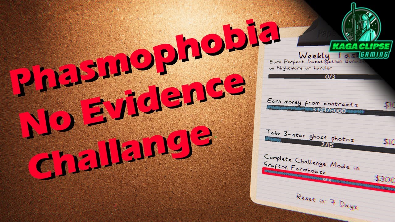 Phasmophobia No Evidence Challange! - YouTube