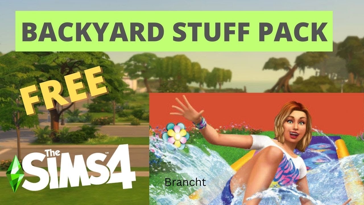 The Sims 4 Backyard Stuff Pack is FREE! #37 - YouTube