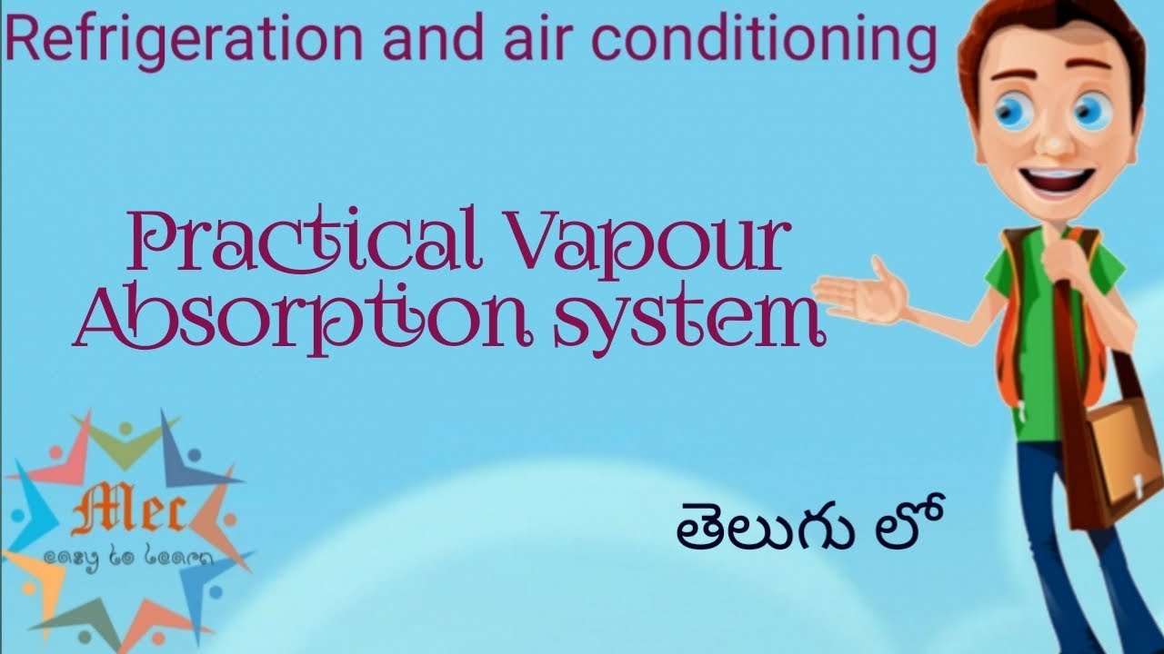 practical vapour absorption system in telugu - YouTube
