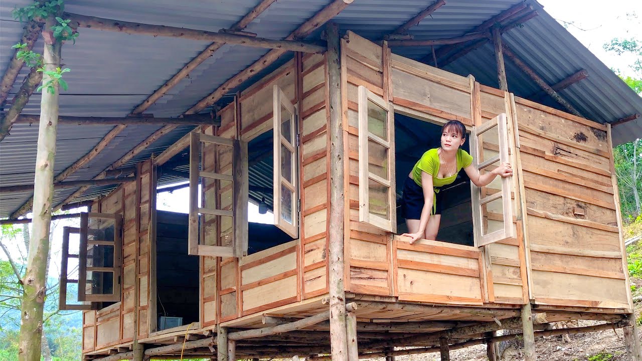 DIY Amazing Beautiful Wooden Main Door - Live With Nature / Ngân Daily ...