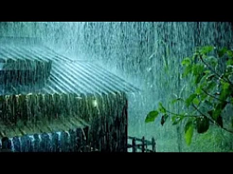 Heavy Thunderstorm & Rain | Night Rainstorm & Very Strong Thunder on ...
