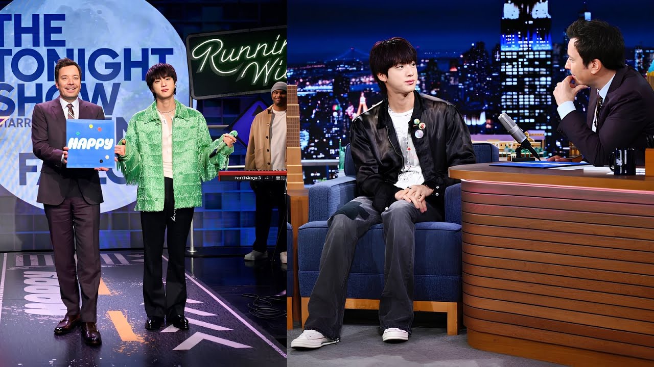 Jin and Jimmy Fallon: Jimmy's Epic Questions to Jin on One Stage! - YouTube