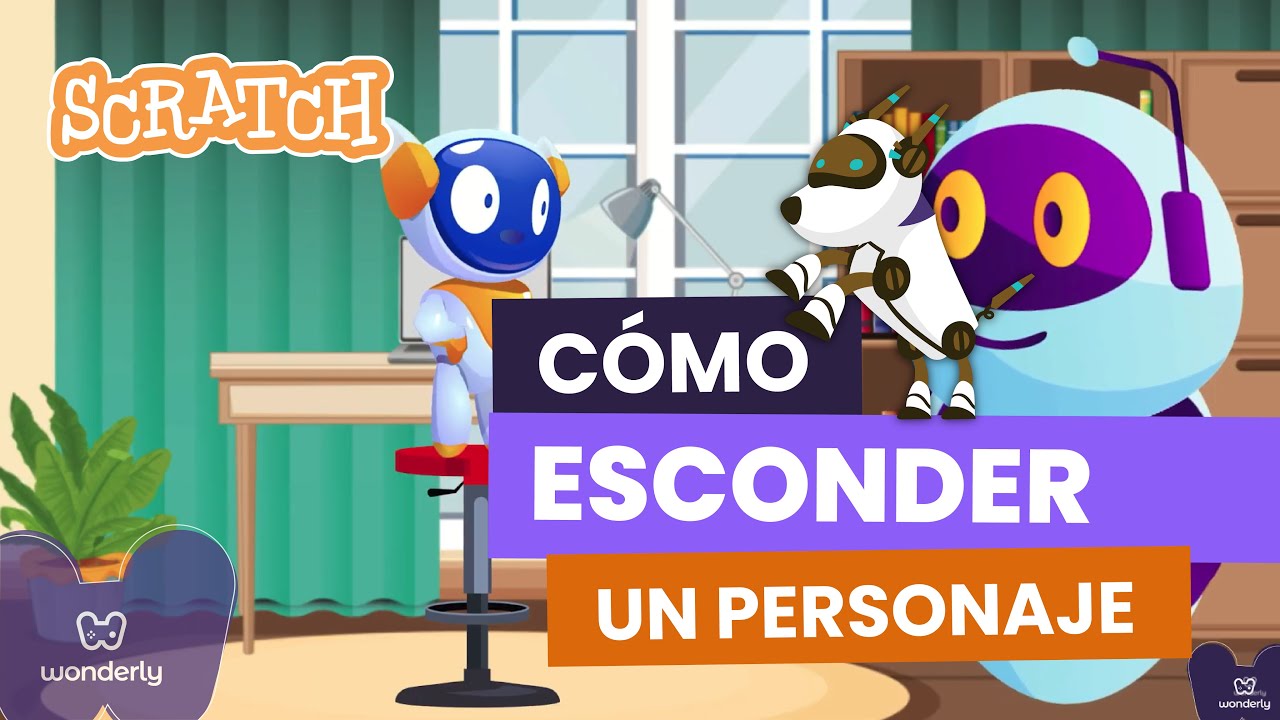 🚀 Curso de Scratch para niños: Cómo esconder mis personajes en una ...