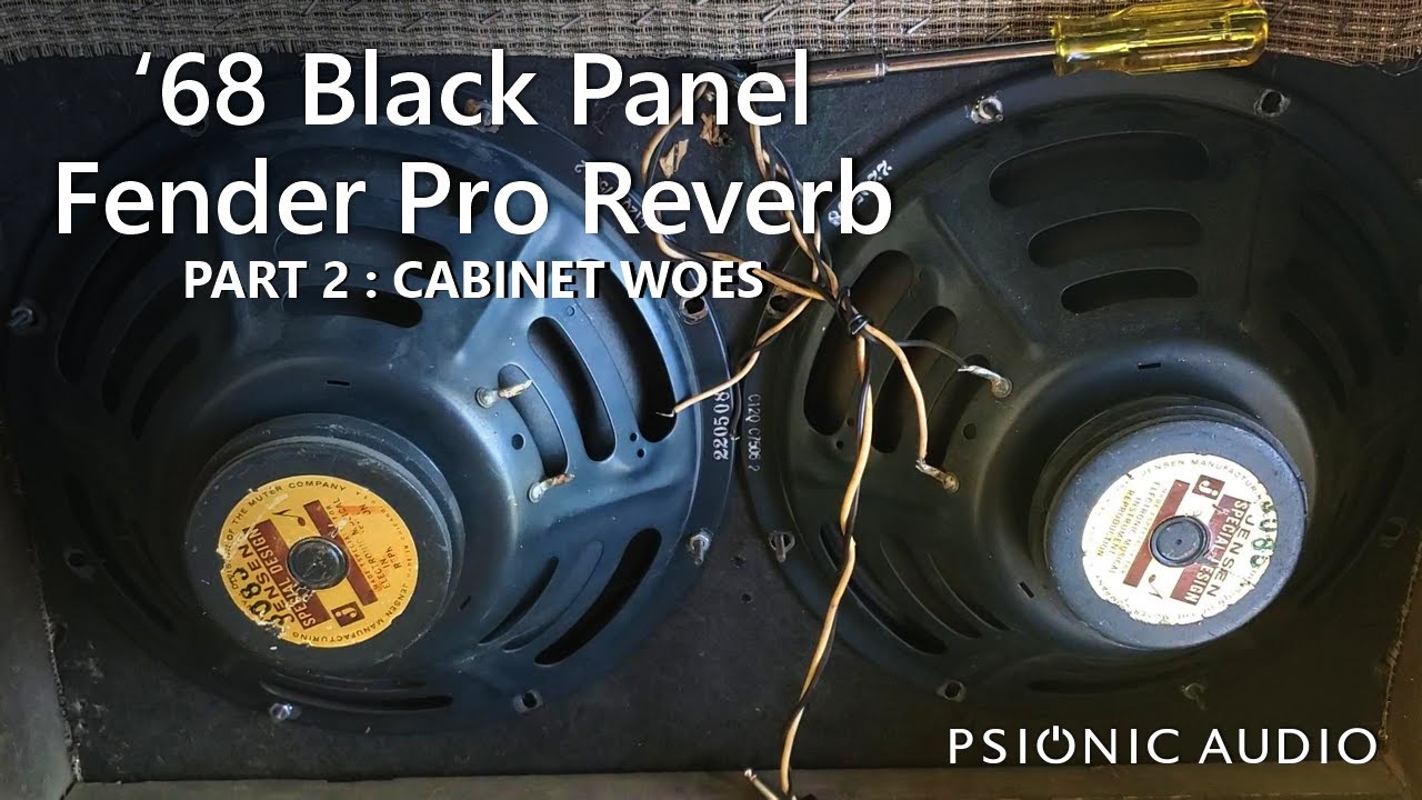 '68 Black Panel Fender Pro Reverb | Part 2 : Cabinet Woes - YouTube