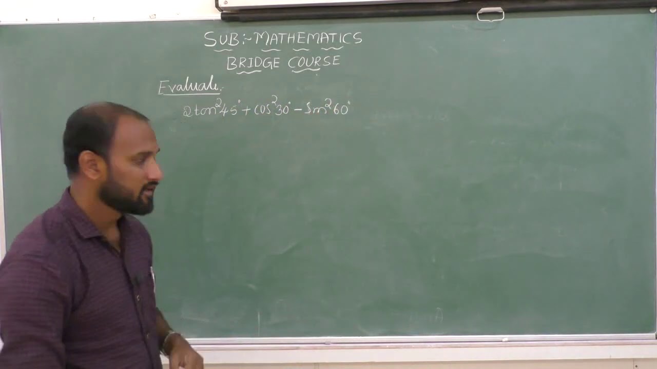 BRIDGE COURSE -PUC - MATHEMATICS -session -4 - YouTube