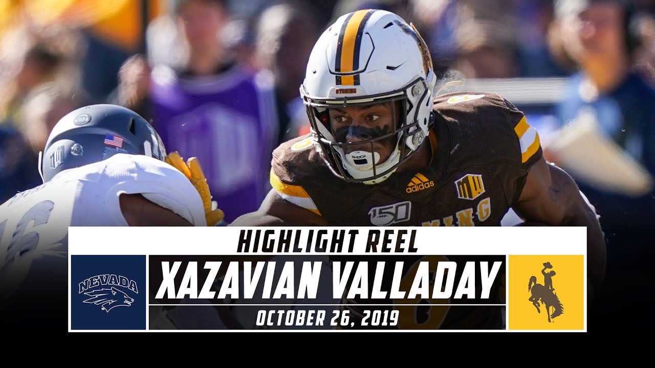 Xazavian Valladay Highlights: Nevada vs. Wyoming (2019) | Stadium - YouTube