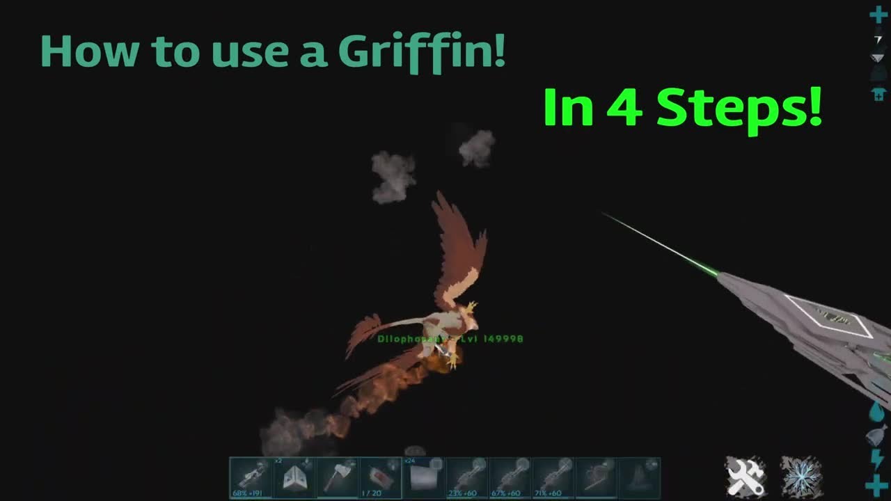 How to use a Griffin in 4 Steps! |ARK OFFICIAL PVP PS5| - YouTube