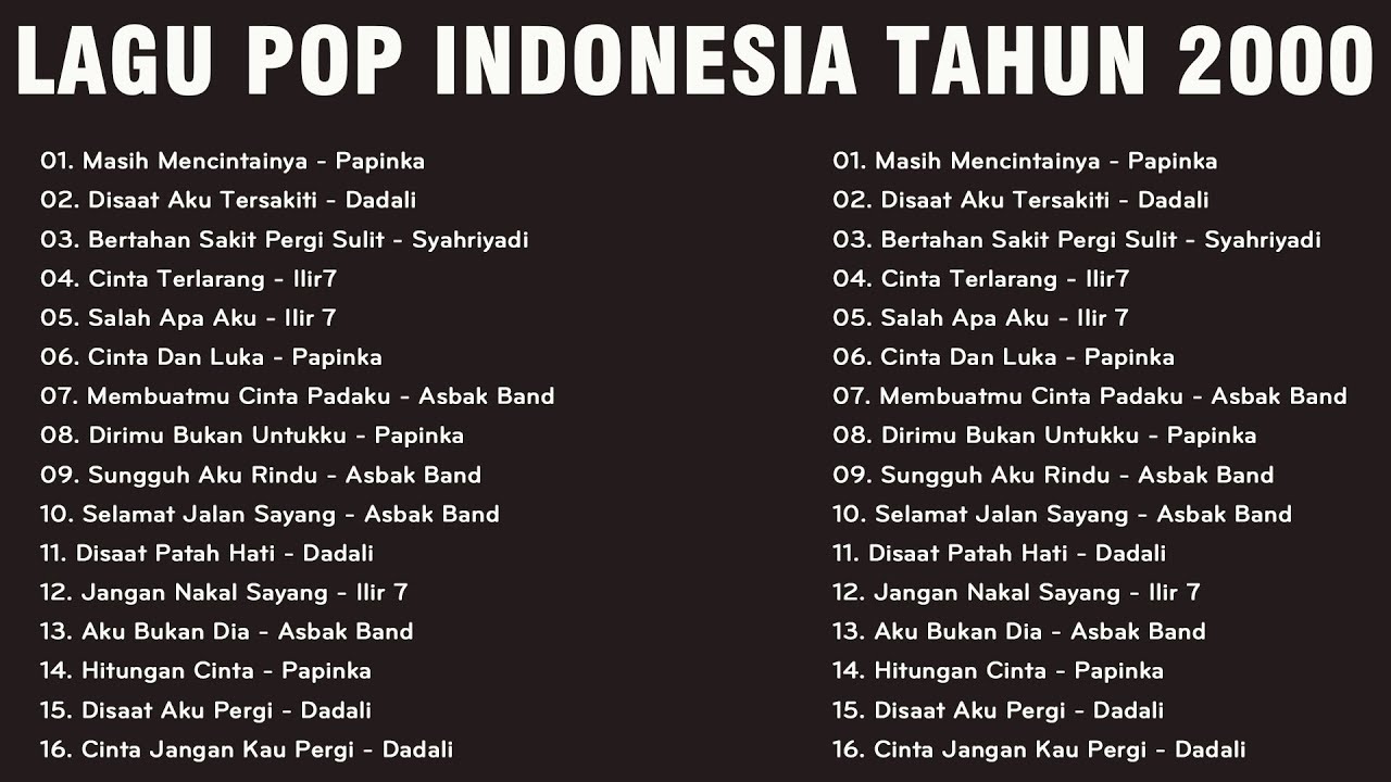 Lagu Pagi Hari Enak Didengar | Lagu Pop Indonesia Tahun 2000an ( Full ...
