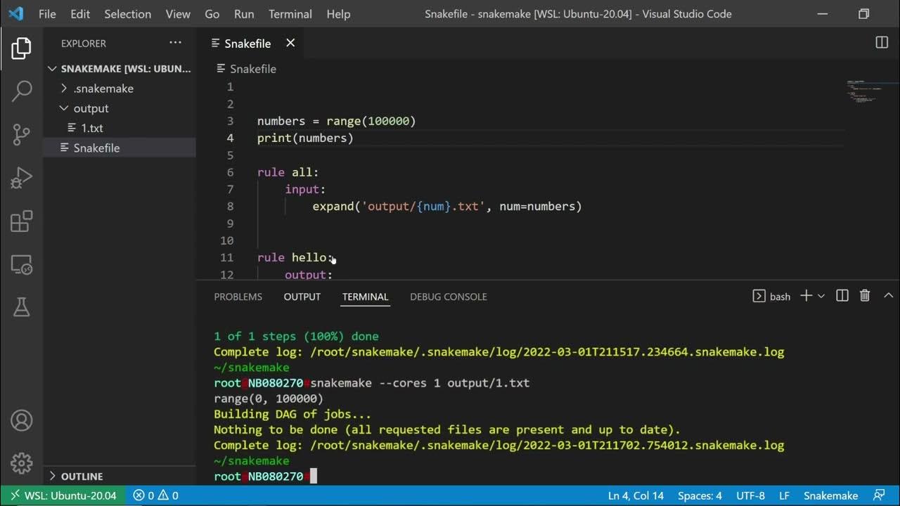 Snakemake #7 Using the "batch" argument to run your workflow in chunks ...