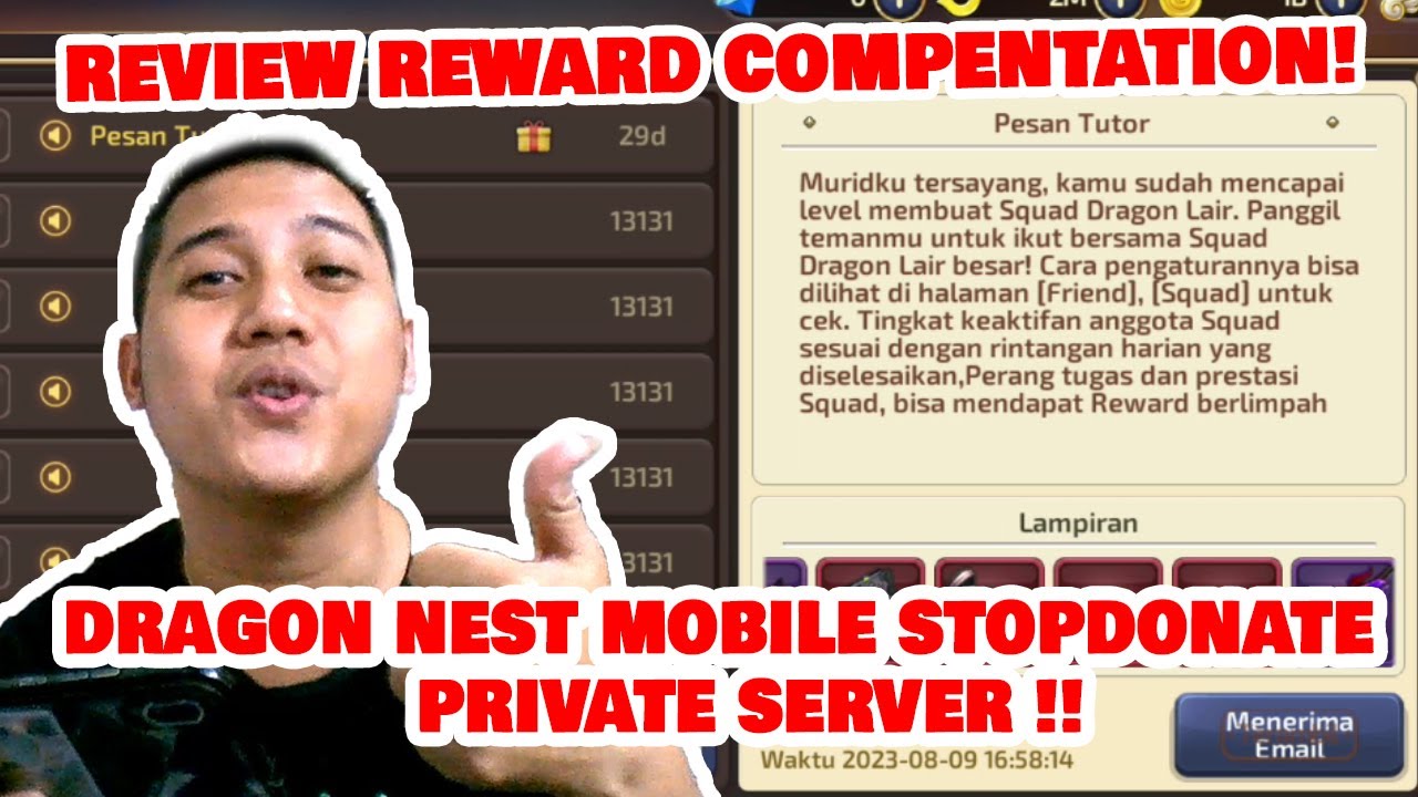 Review REWARD COMPENSATION UPDATE Dragon Nest Mobile Stop Donating Private Servers!! - YouTube