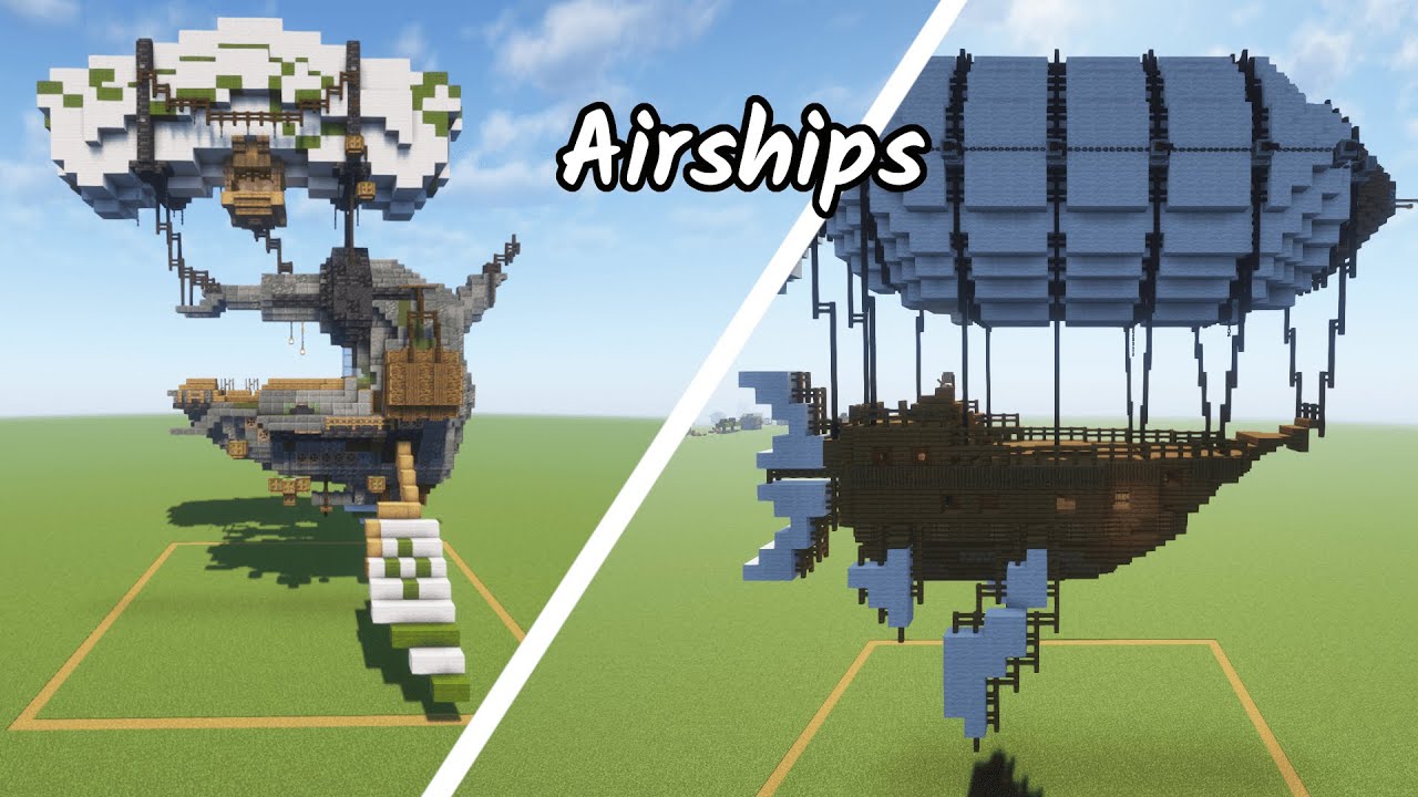 Soar the Skies! 2 Epic Minecraft Airship Designs! - YouTube