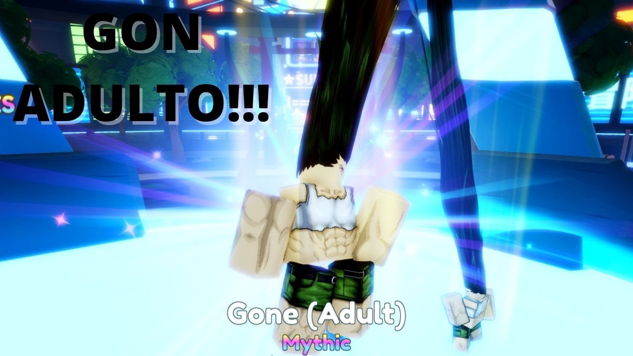 TESTANDO O NOVO GON(ADULTO) DO ANIME ADVENTURES!!!! - ROBLOX - YouTube