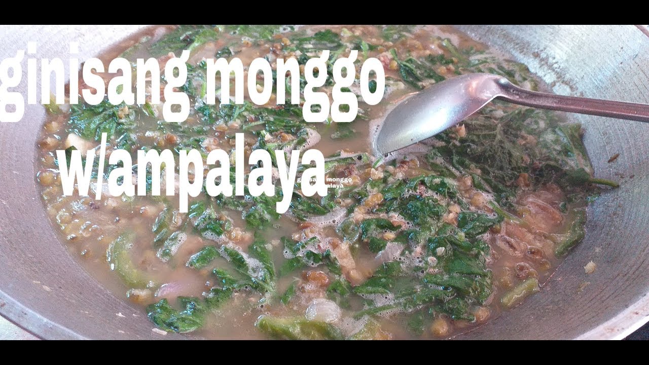 Ginisang monggo w/ampalaya "yummy" - YouTube