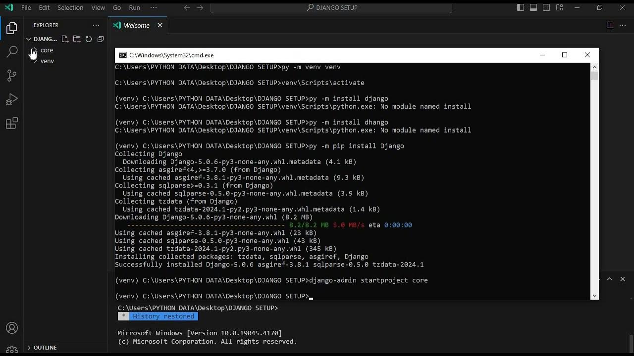 PROFESSIONAL WAY TO SET-UP DJANGO PROJECT - YouTube