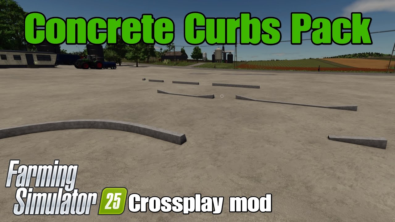 Concrete Curbs Pack / FS25 Crossplay Mod - YouTube