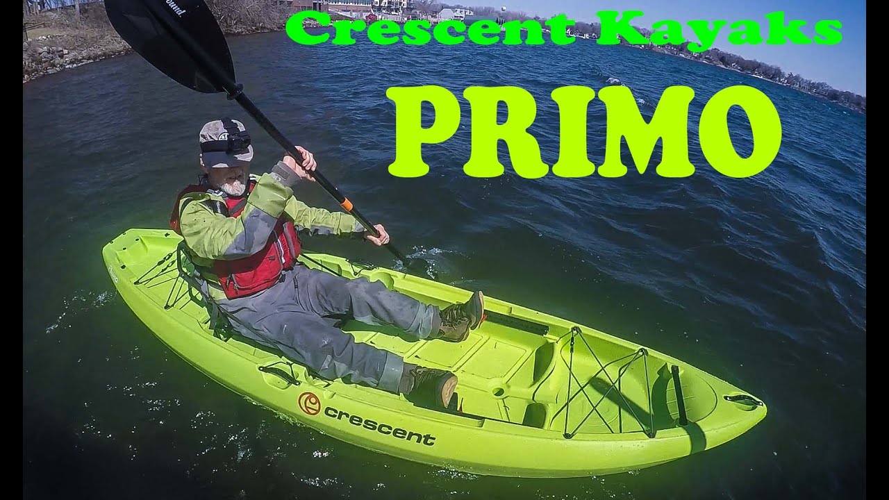Crescent Kayaks Primo windy lake maiden Voyage! - YouTube