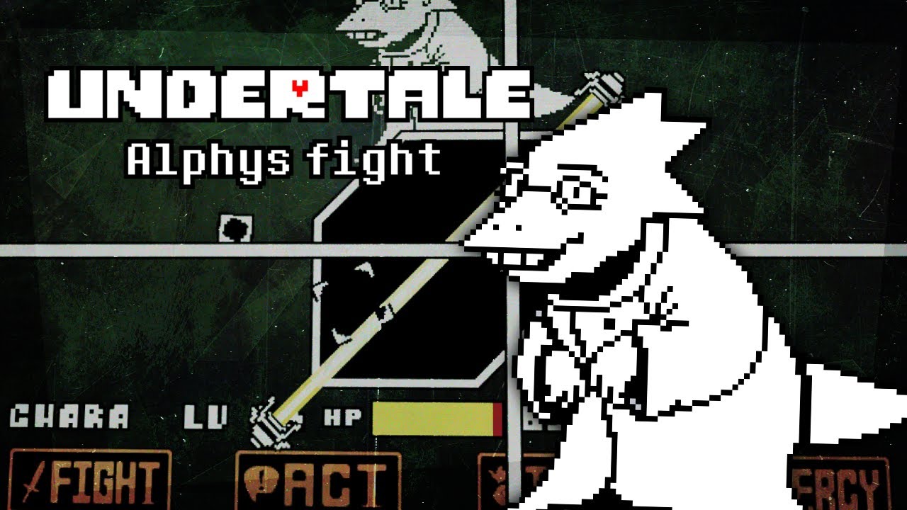 Undertale Alphys fight - YouTube
