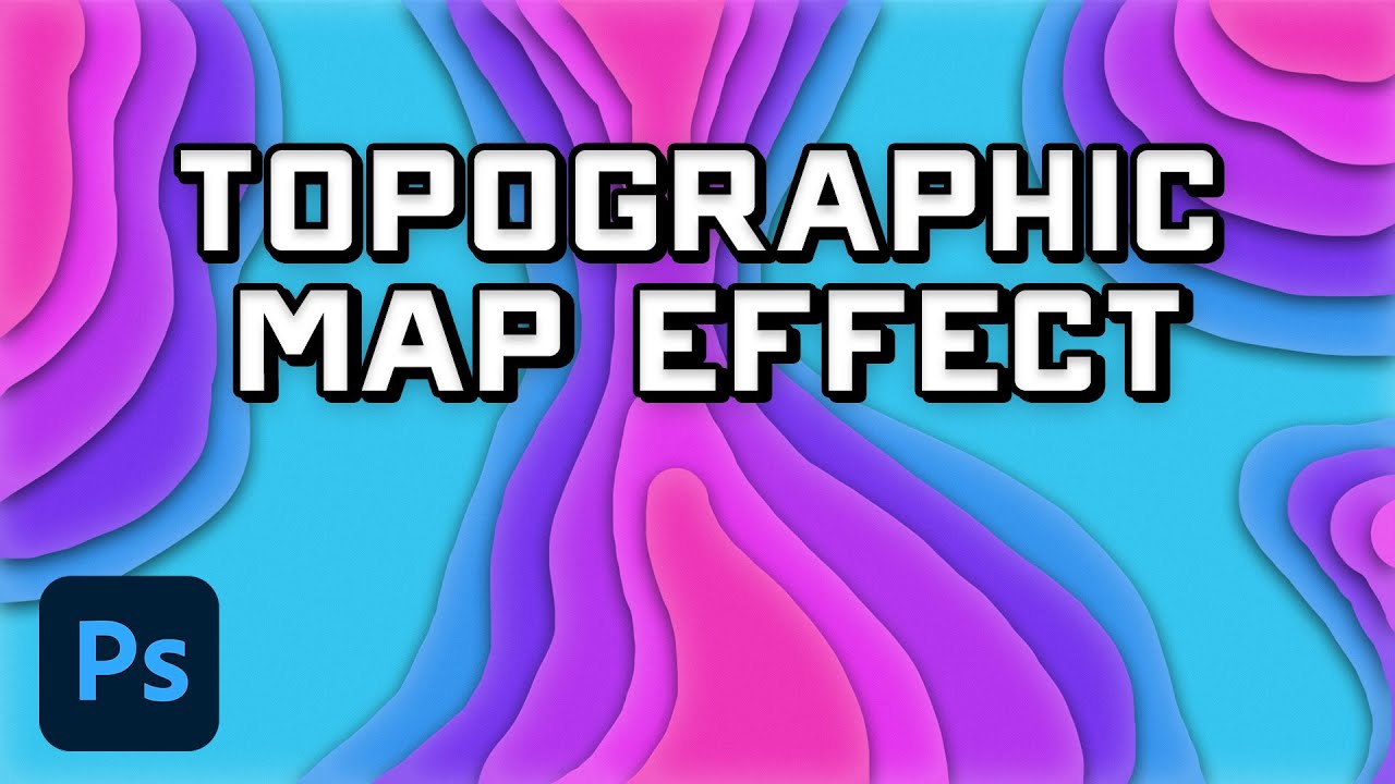 How To Create Topographic Map Effect In Photoshop Layered Paper Tutorial Youtube