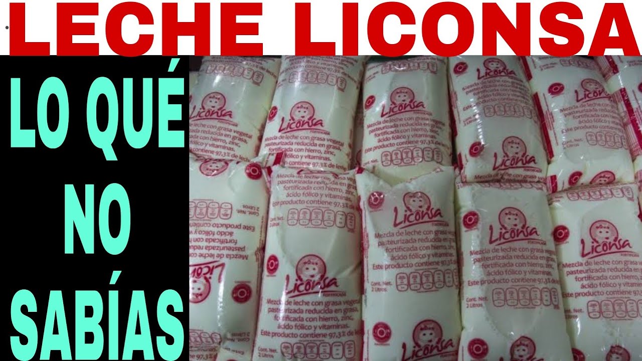 URGENTE LECHE LICONSA, 5 COSAS QUÉ NO SABÍAS AQUÍ - YouTube