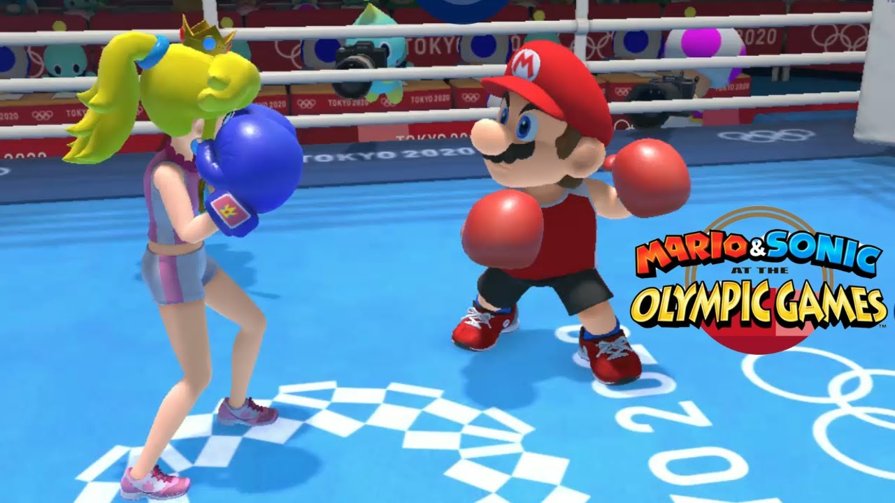 Boxing ( Gameplay ) Peach VS Mario & Sonic At The Olympic Games Tokyo ...