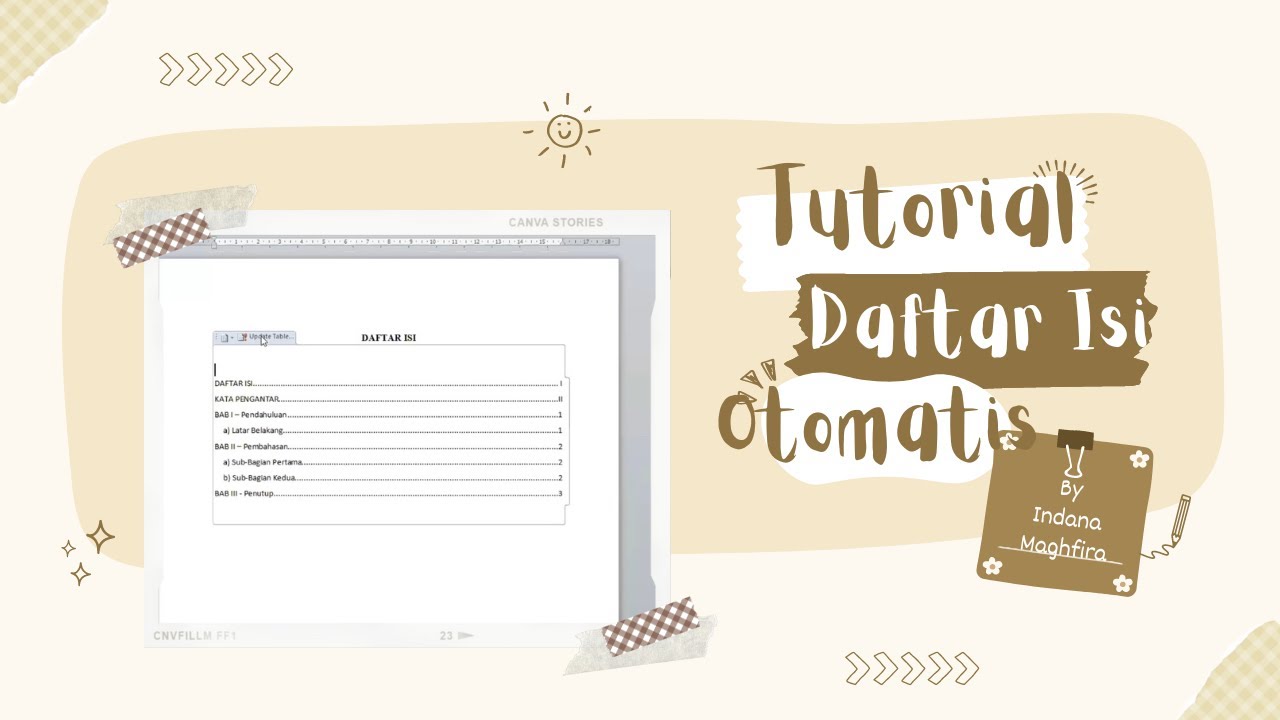 Tutorial Membuat Daftar Isi dan Daftar Gambar Otomatis pada Ms. Word ...