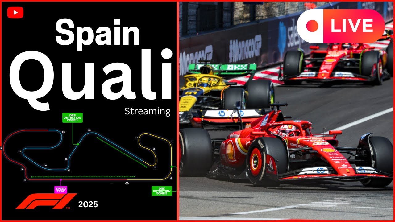 🔴F1 LIVE - Spain GP QUALI - Commentary + Timing - YouTube