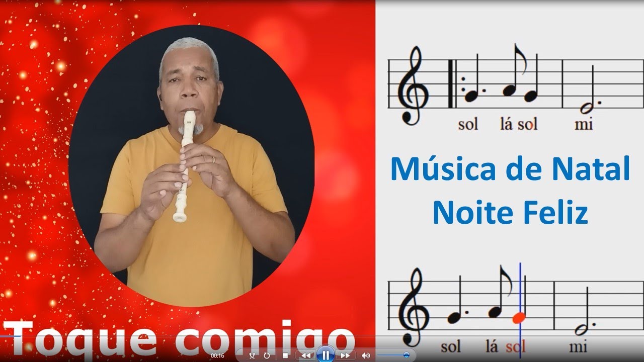 Partitura Natal Flauta Violino Noite Feliz - YouTube