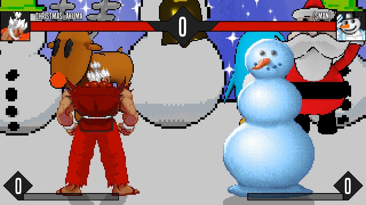 MUGEN - Christmas Akuma vs. Snow Man AI by Colosse - Download - YouTube