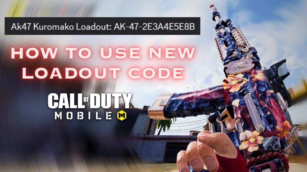 How To Use New Loadout Code | Call of Duty: Mobile - YouTube