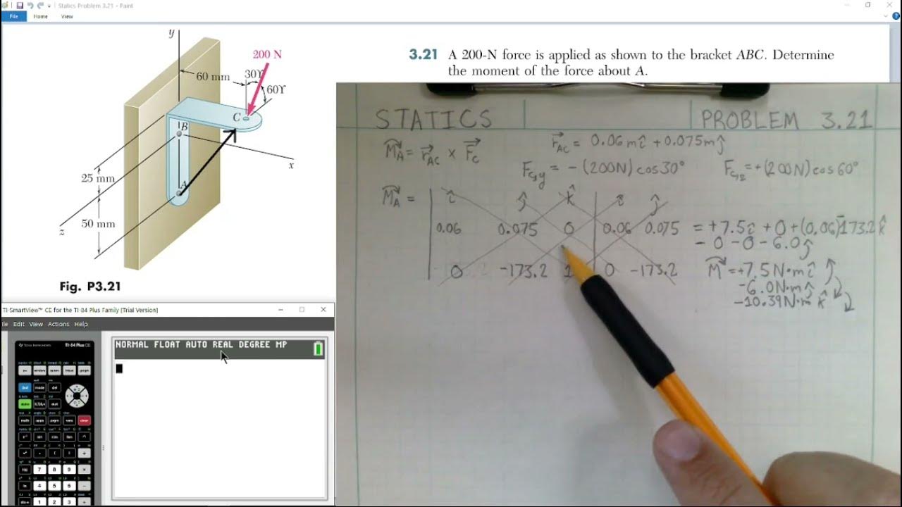 Statics Problem 3.21 - YouTube