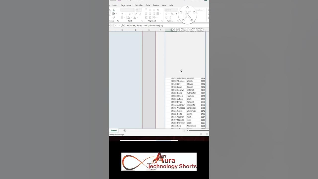 How to use SORT and SORTBY functions in Excel and Sort on single or multiple columns #shorts # ...