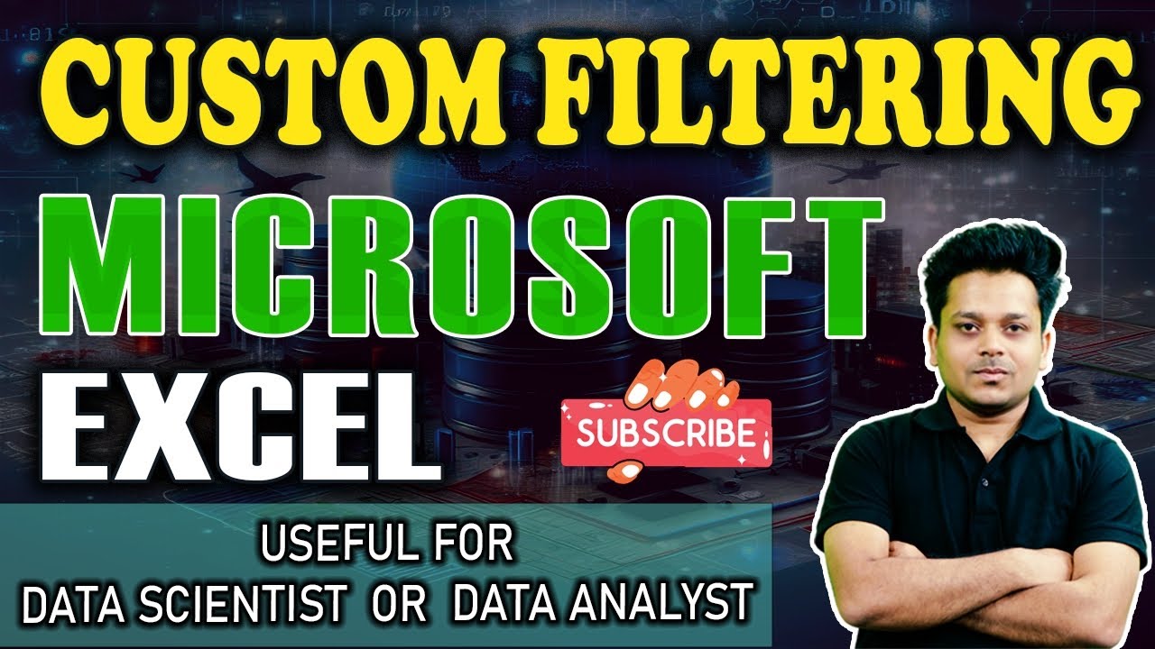 8 Custom Filtering Microsoft Excel Data Analytics Exceltutorial Dataanalysis Excel Youtube