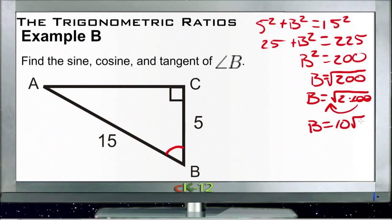 The Trigonometric Ratios: Examples (Basic Geometry Concepts) - YouTube