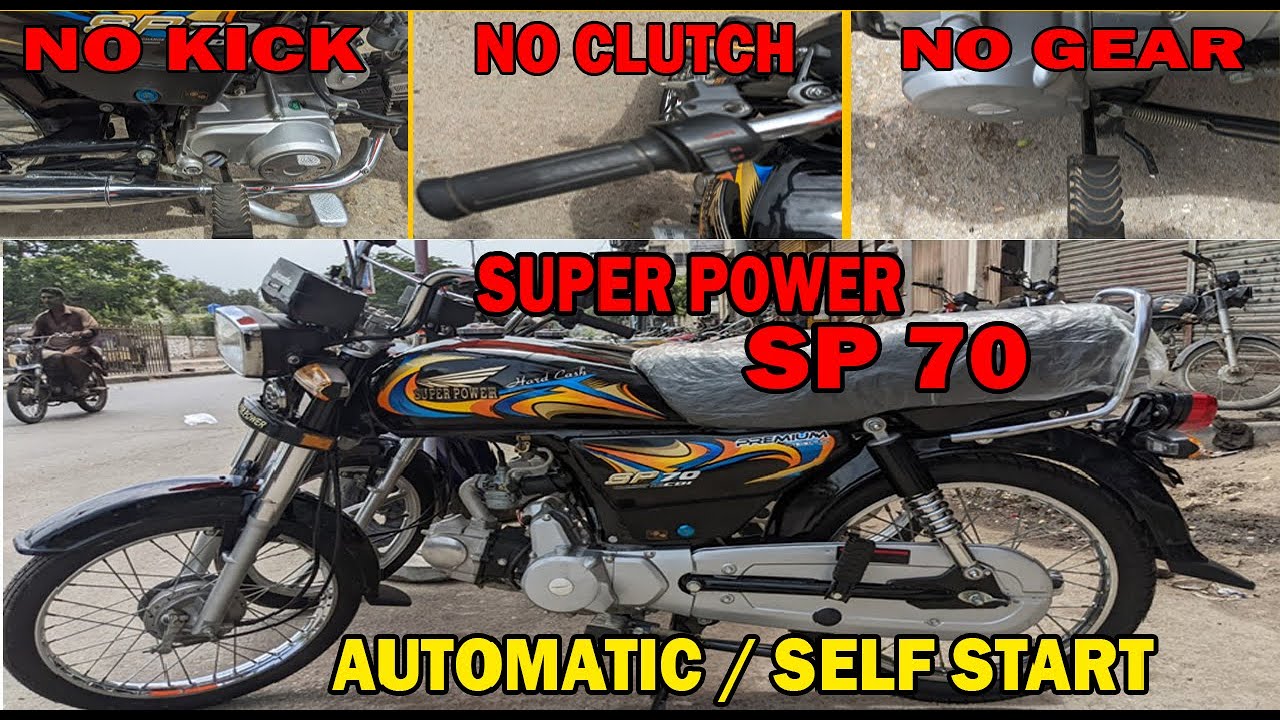 SuperPower SP 70CC Premium | Selfstart 70cc 2023 Bike | Automatic 70cc ...