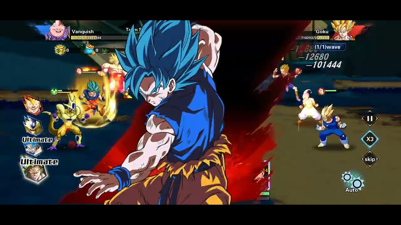 Super Warriors Saga Simulation Training 1800 ft UI Goku - YouTube