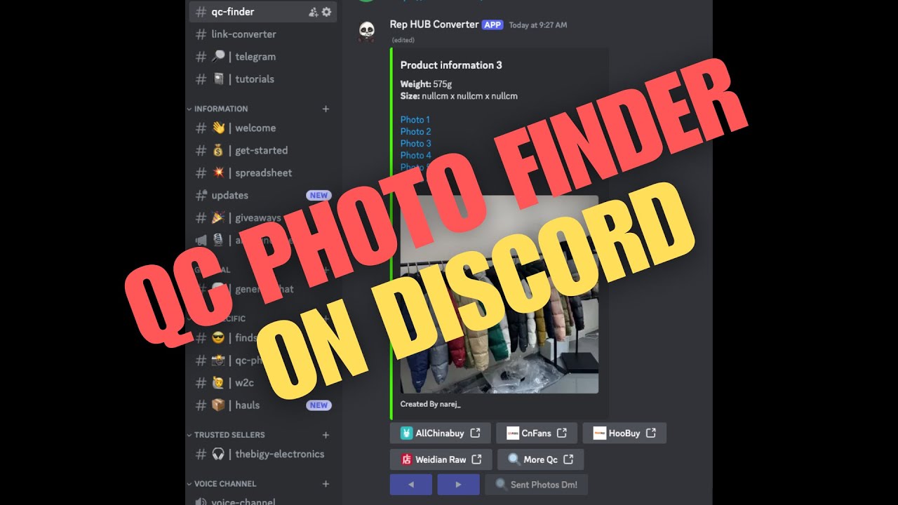 How to find CNFans QC Photos using our Discord QC Finder - YouTube