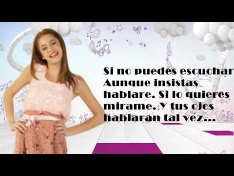 Violetta- Habla si puedes (Letra Completa)