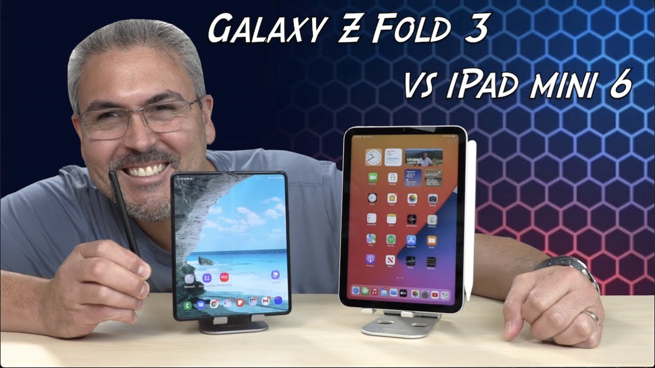 Samsung Galaxy Z Fold 3 vs iPad Mini sexta generación - YouTube