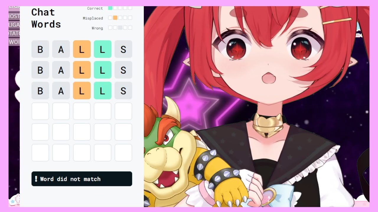 Chibi plays wordle with chat - YouTube