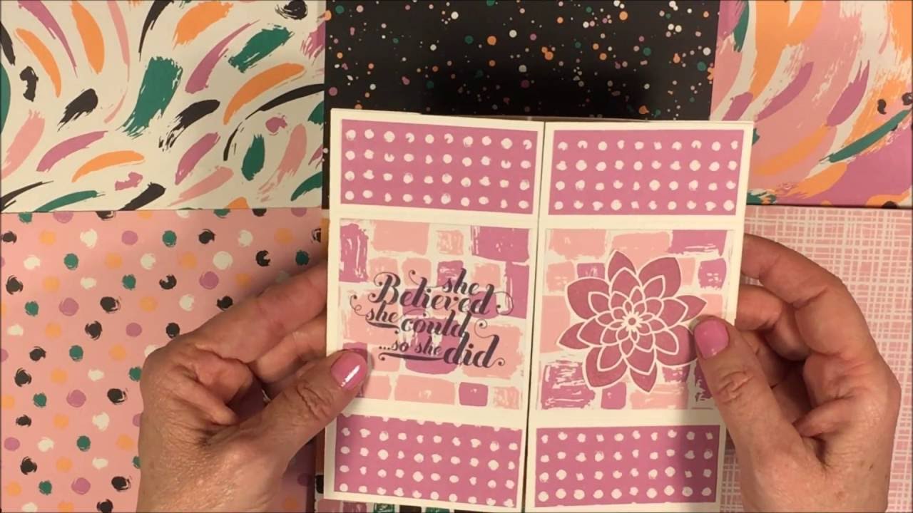 Fancy Fold Infinity Card (Never Ending Card) - YouTube