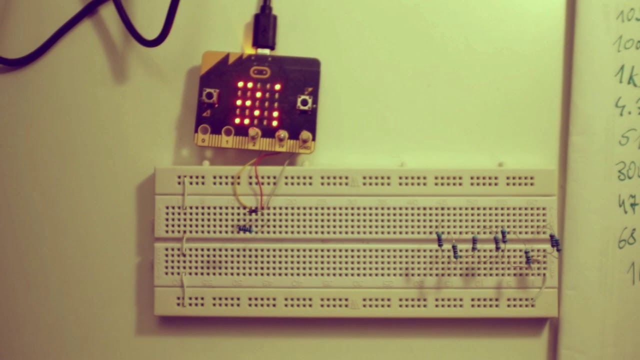 Simple resistance measurement with the micro bit and voltage divider ...